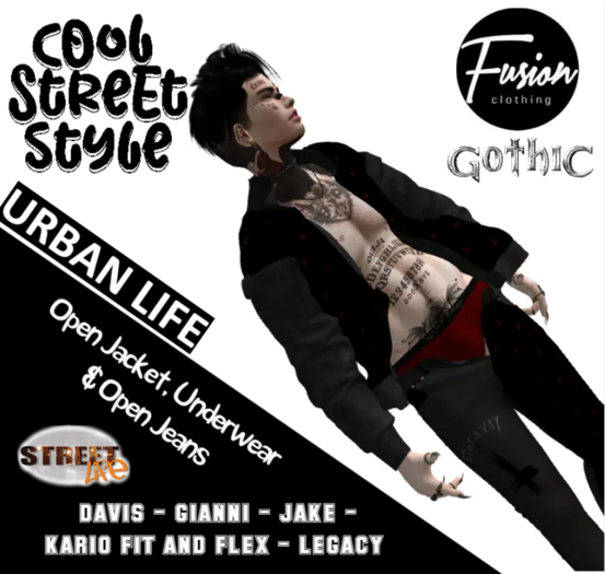 Second Life Marketplace - [Fusion Fashion Delivery Hud] Stay Away Goth ...